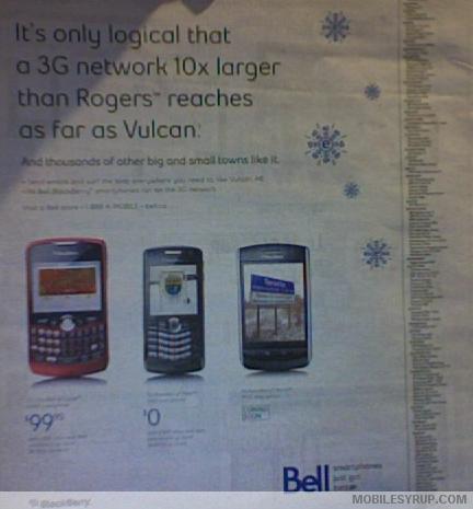 Bell has Storm in latest newspaper Ad