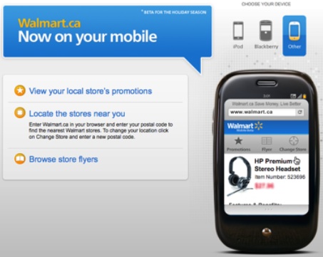 Walmart introduces Beta Mobile site this holiday season