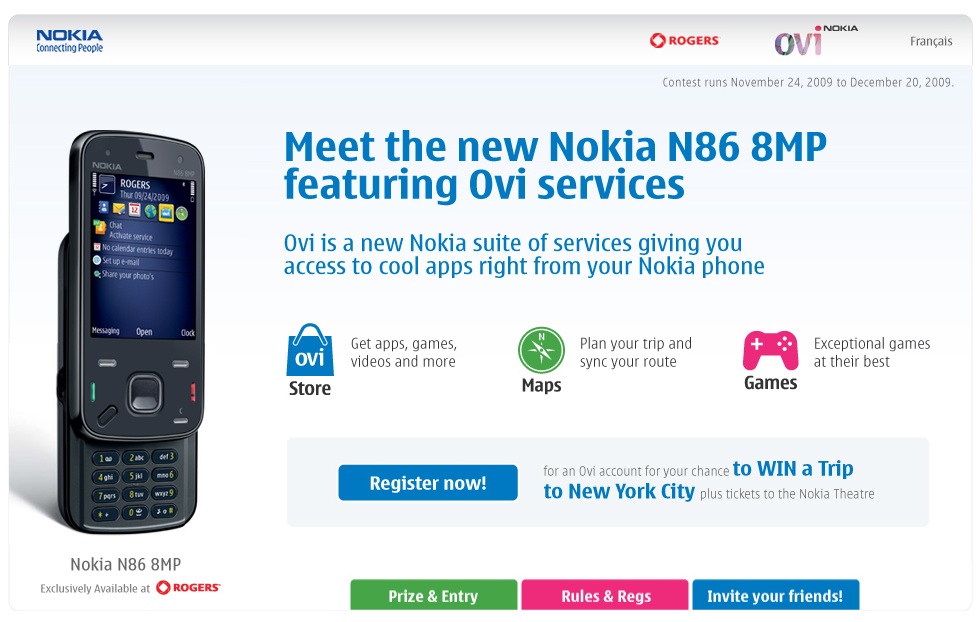 Nokia's "Ovi Contest" gives you a shot at going to NYC