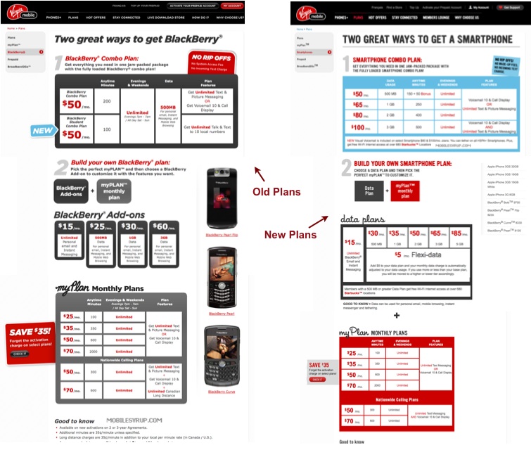 Virgin introduces new Smartphone plans that cap off at $100/month