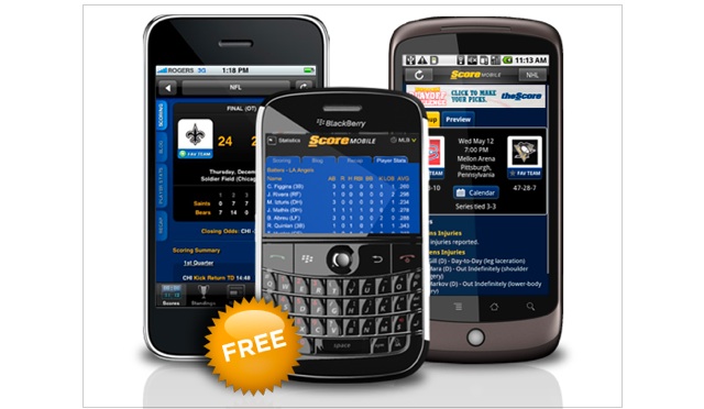 Score Mobile app has seen 9 million downloads