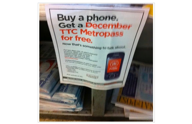 Public Mobile offers free TTC Metropass with purchase of a phone