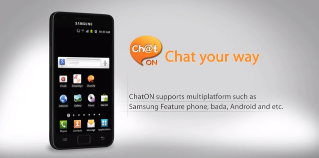 Samsung's "ChatON" messaging service is now "available worldwide ...