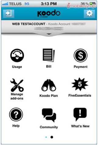 “Koodo Self Serve App” to be released in September, will be available ...