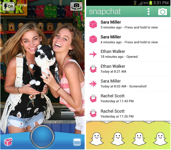 Snapchat 2.0 for Android brings video support and better navigation ...
