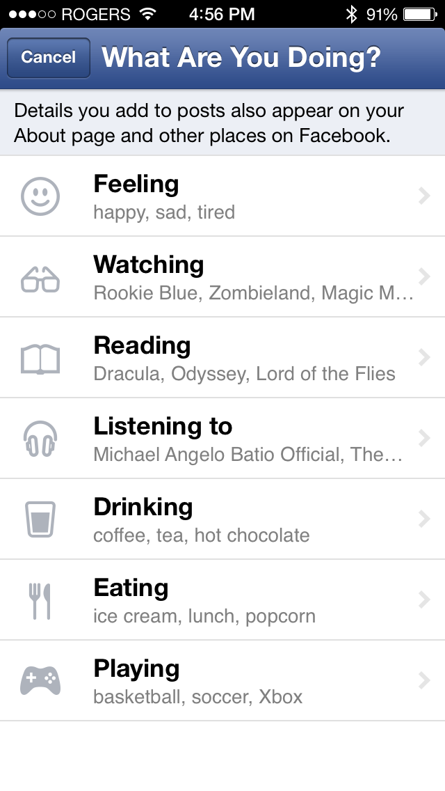 Facebook for iOS updated with status update emoticons, improved sharing ...