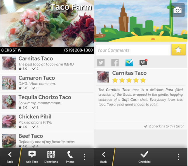 TacoQuest app now available for BlackBerry 10 smartphones, coming soon ...