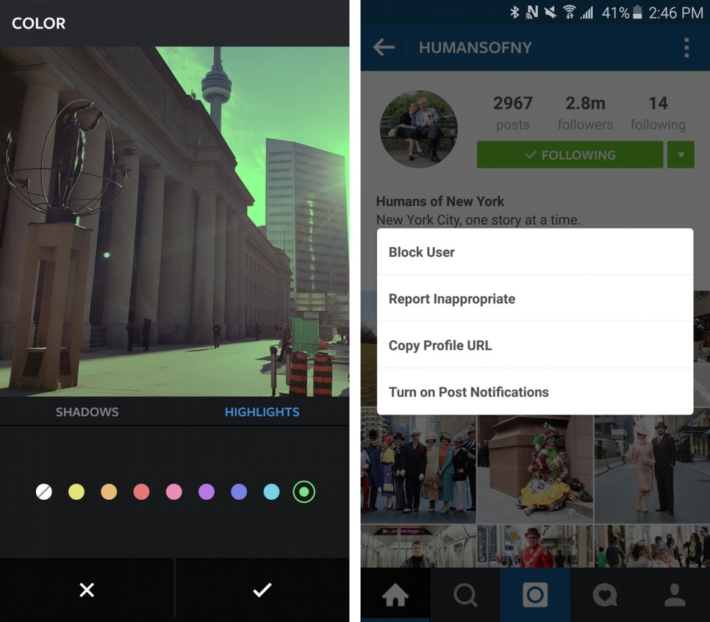 Instagram for Android adds quick edit screen - MobileSyrup