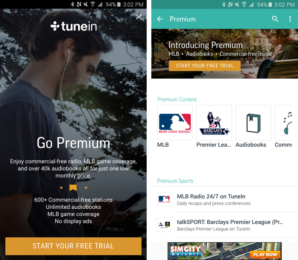 TuneIn Radio adds new $8.99 premium tier with MLB games and audio books ...