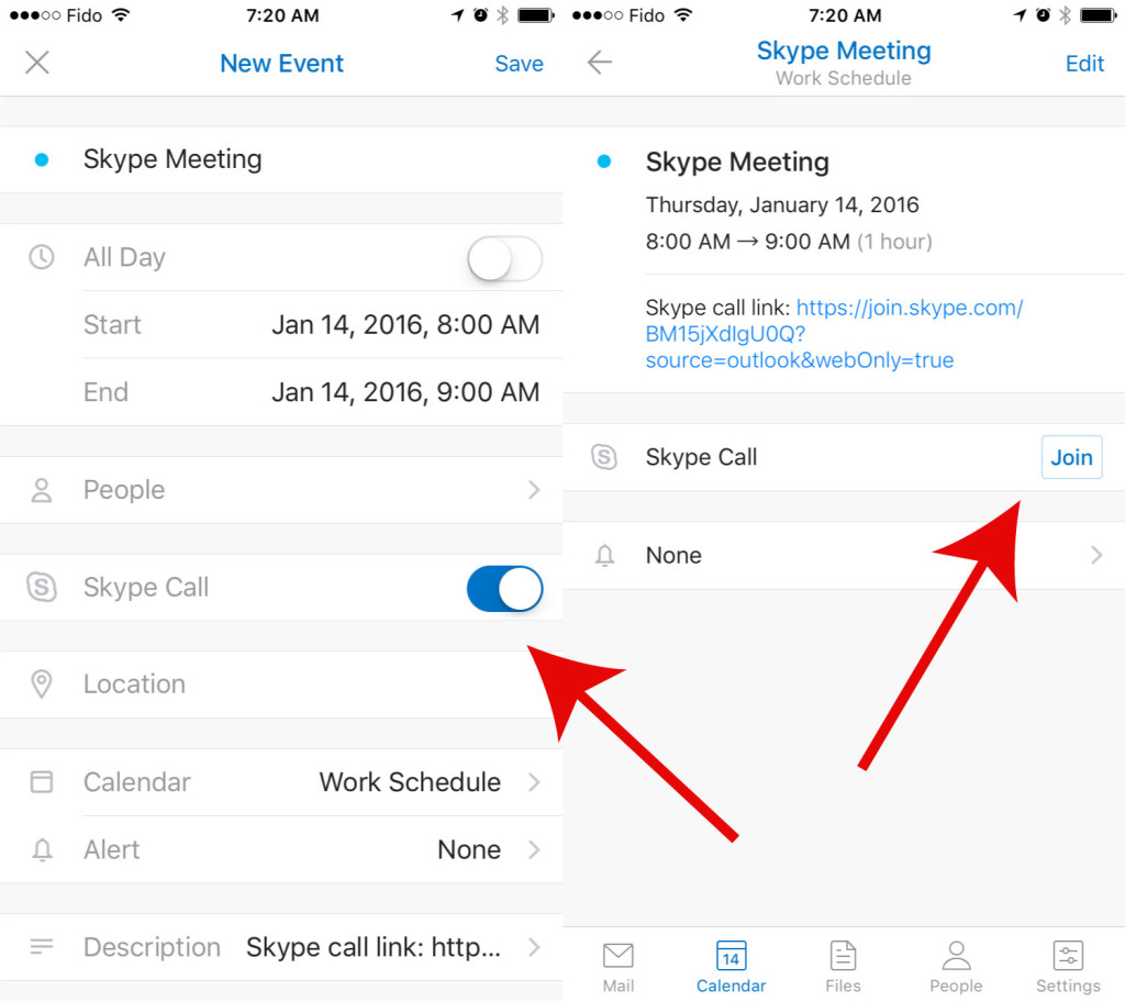 Outlook for iOS adds easy Skype calls to any calendar event - MobileSyrup