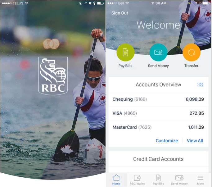 RBC updates iOS and Android apps to show support for Canadian Olympians ...
