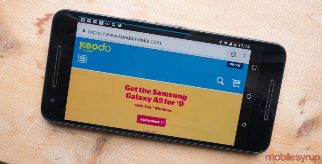 Koodo Mobile offers $50 credit for referrals, up to $300 per year