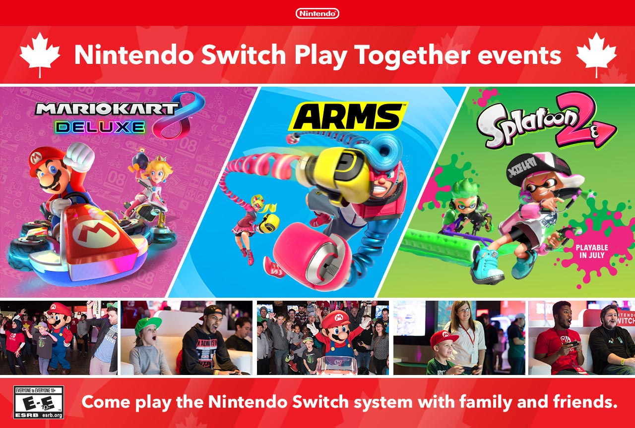 Nintendo Canada is running Switch 'Play Together' events across Canada