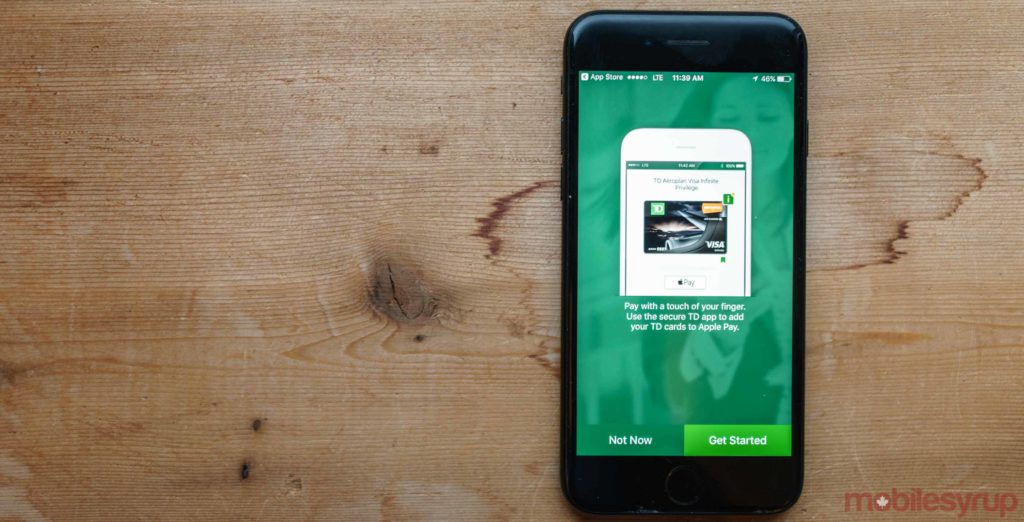 TD Canada app makes it easier to add cards to Apple Pay