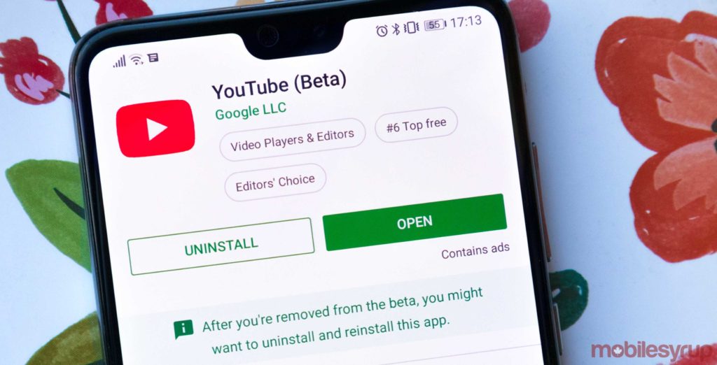 YouTube's official public beta launches on Android