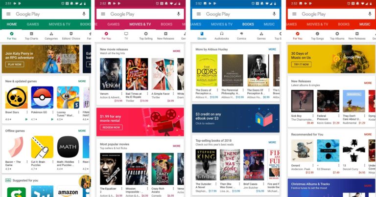 The Google Play Store has been graced with a new array of colours