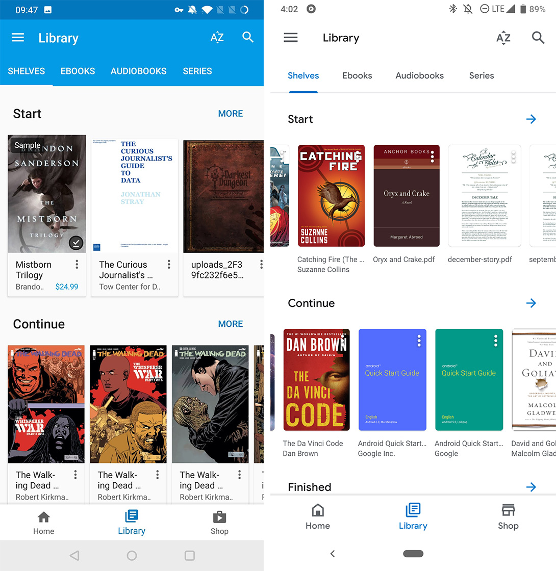 Google Play Books redesign rolling out to more people