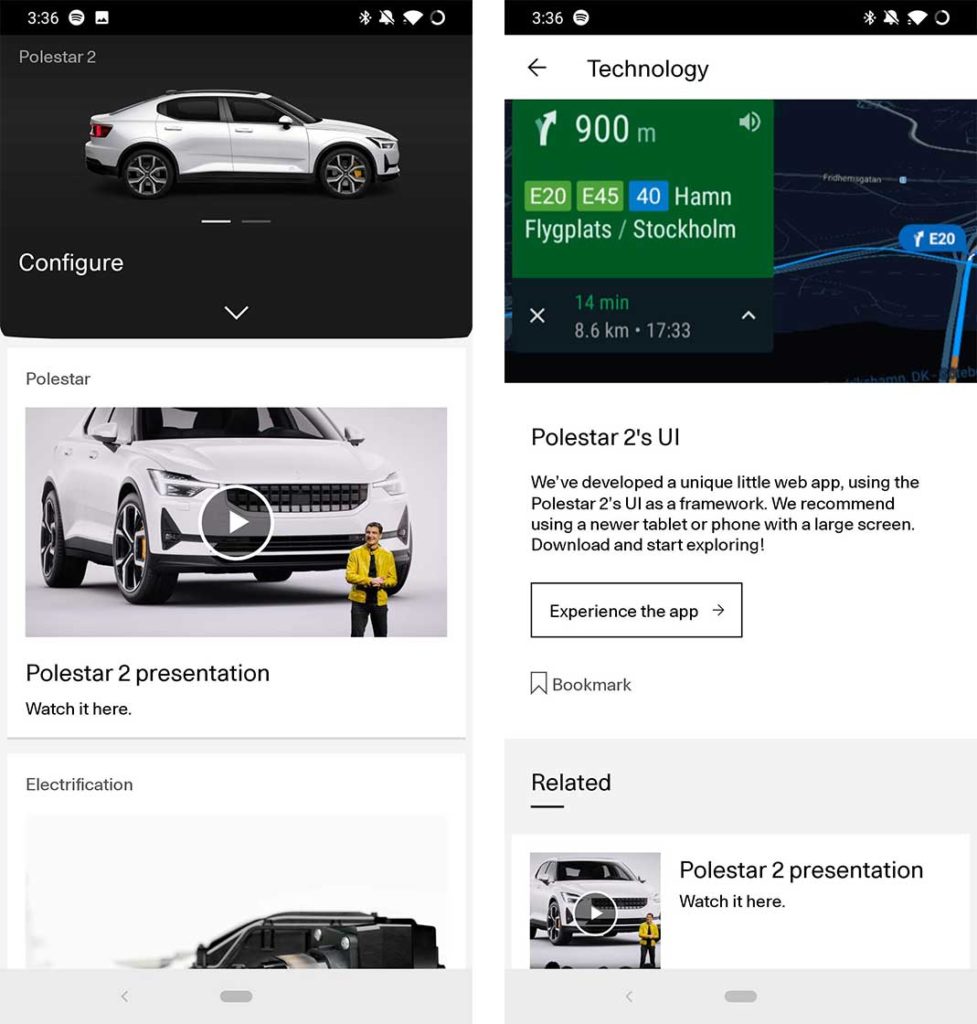 You can buy a Polestar 2 from the company's Explore app