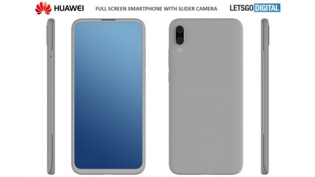 Huawei patent reveals phone with sliding selfie cameras
