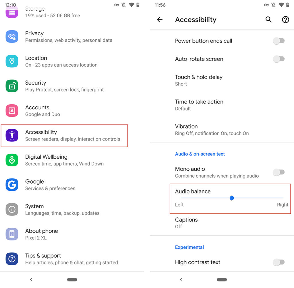Android Q Beta 2 includes system-wide left-right audio balance tuner