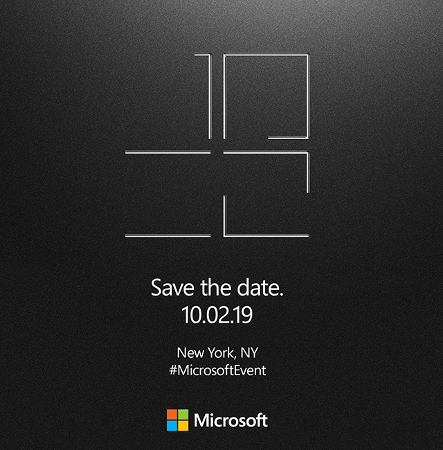 Microsoft announces New York City event on October 2nd, will be live ...