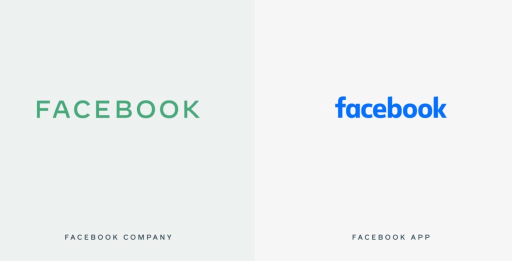 Facebook has a new Logo to help distinguish its company from its app