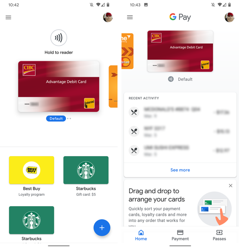 Pixel power menu hides clean, modern new Google Pay interface