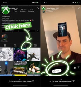 Xbox Canada launches Instagram filter to help you decide which Game ...