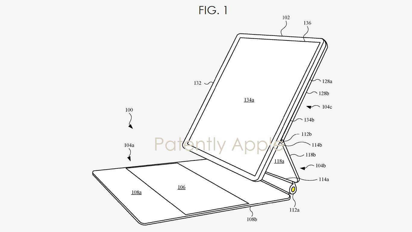 Apple iPad magic Keyboard patent reveals Apple Pencil storage spot in hinge