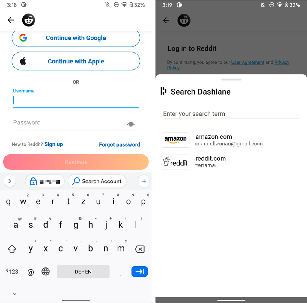 Dashlane adds support for Android 11's new autofill API