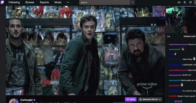 Twitch opens Amazon Prime Video watch parties to all users