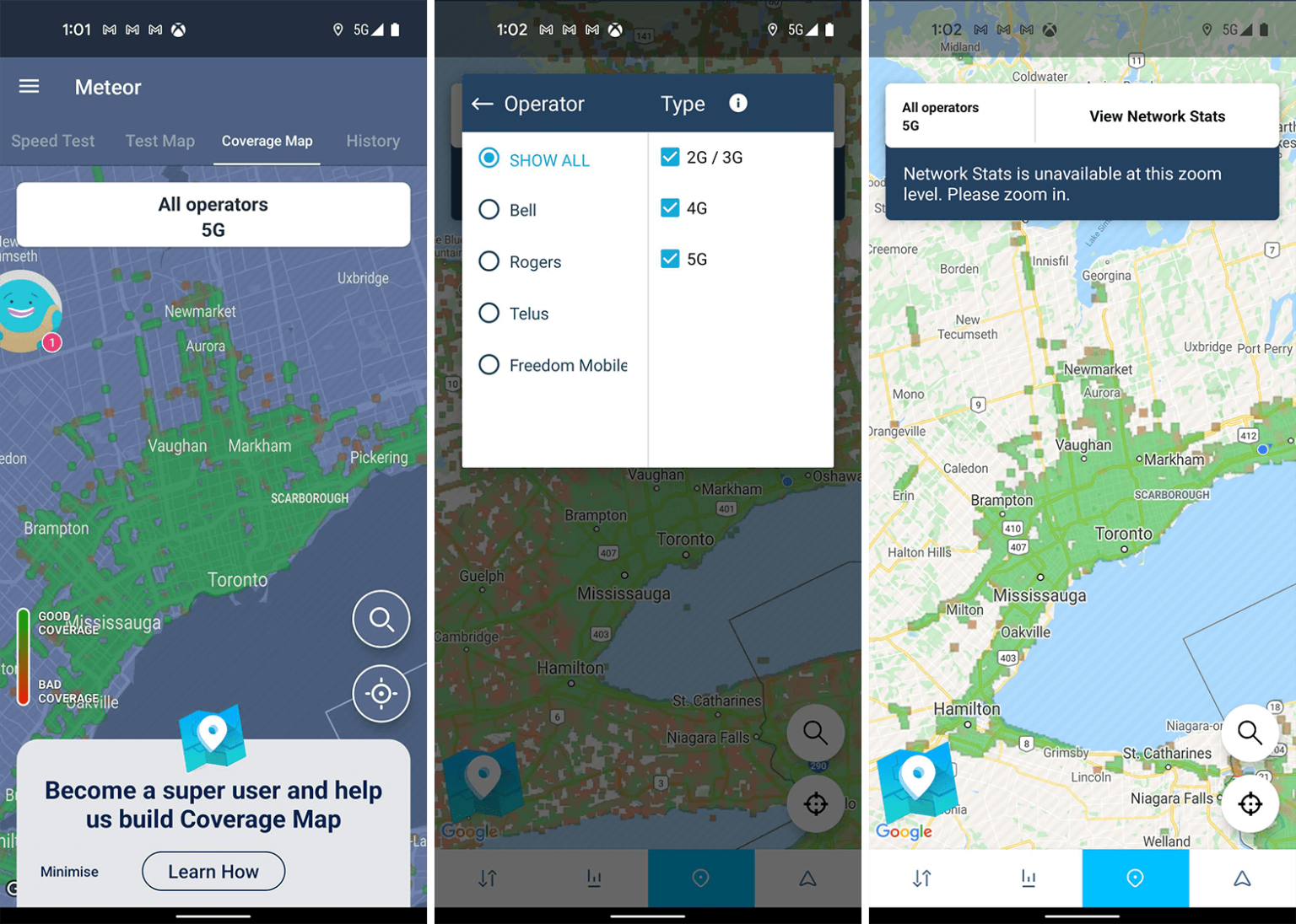 Opensignal app now lets you view carriers' 5G coverage based on real ...