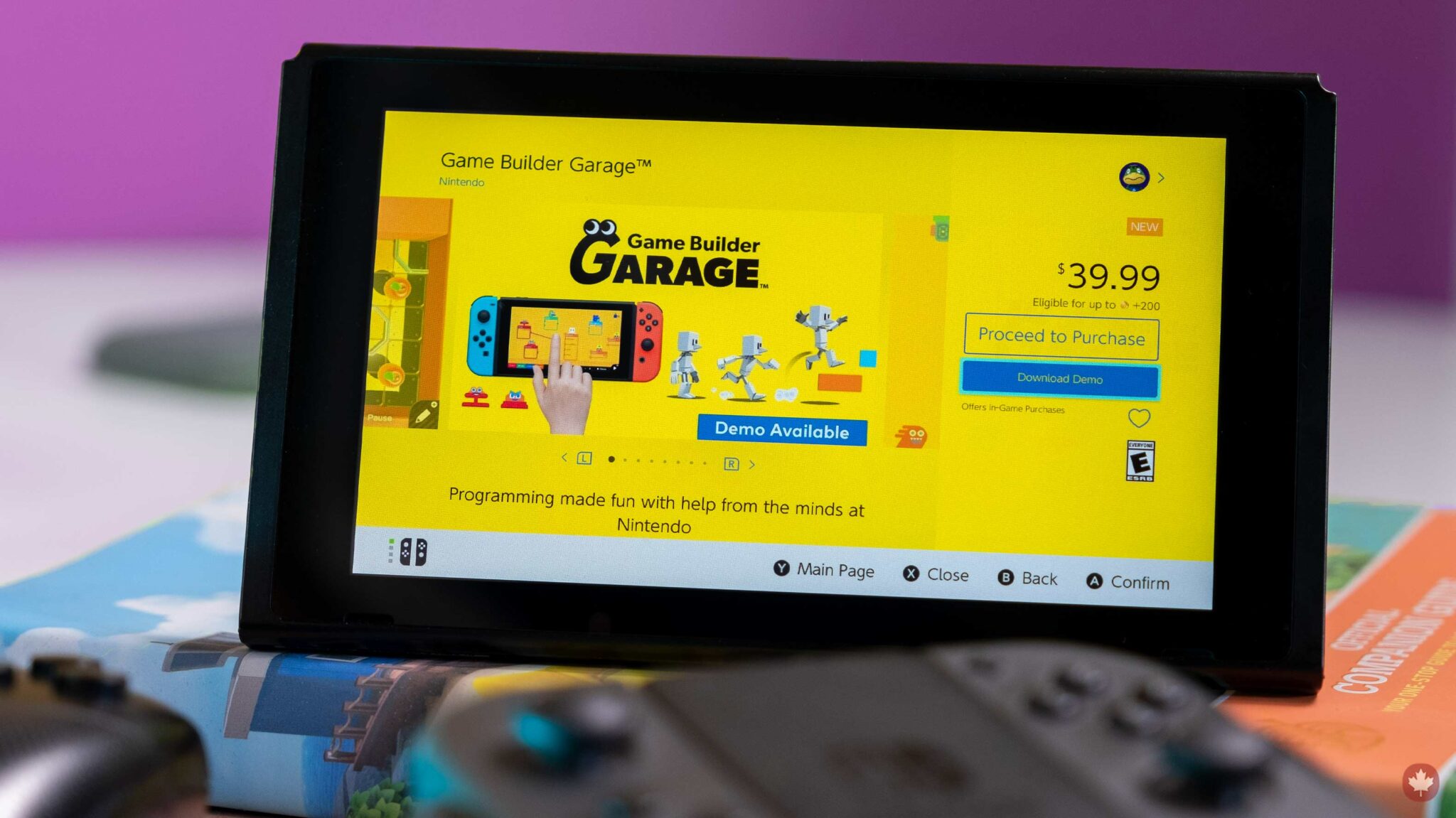 Nintendo's Game Builder Garage is now available