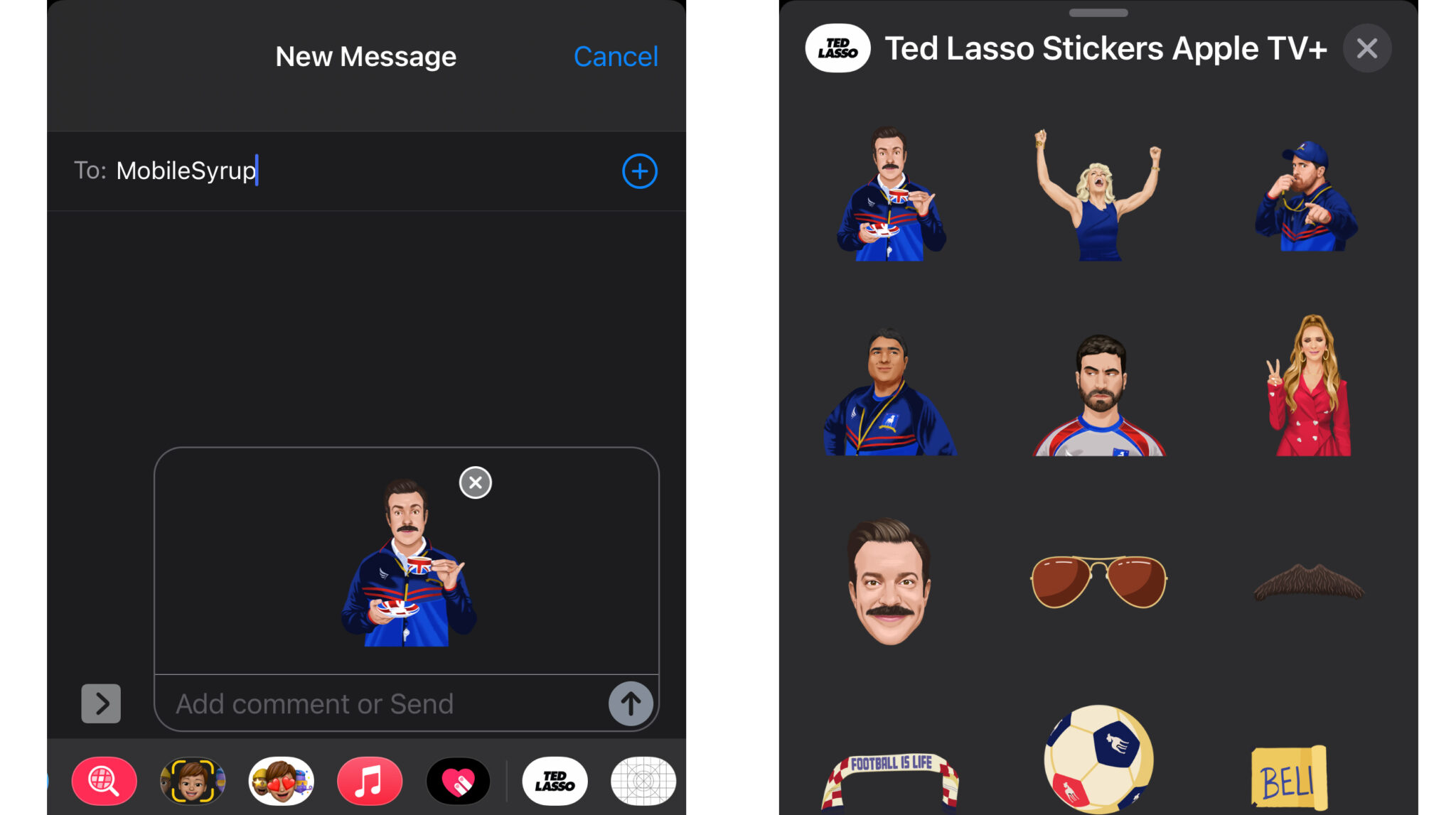 Apple quietly releases new Ted Lasso iMessage sticker pack