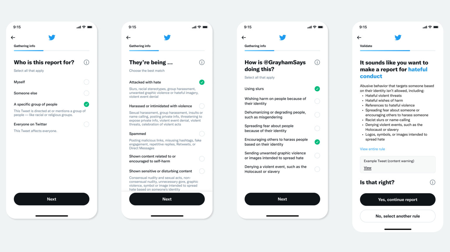 Twitter rolls out new 'symptoms-first' reporting process
