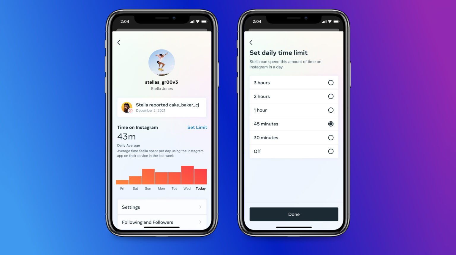Instagram ups its 'Daily Time Limit' reminder to 30 minutes