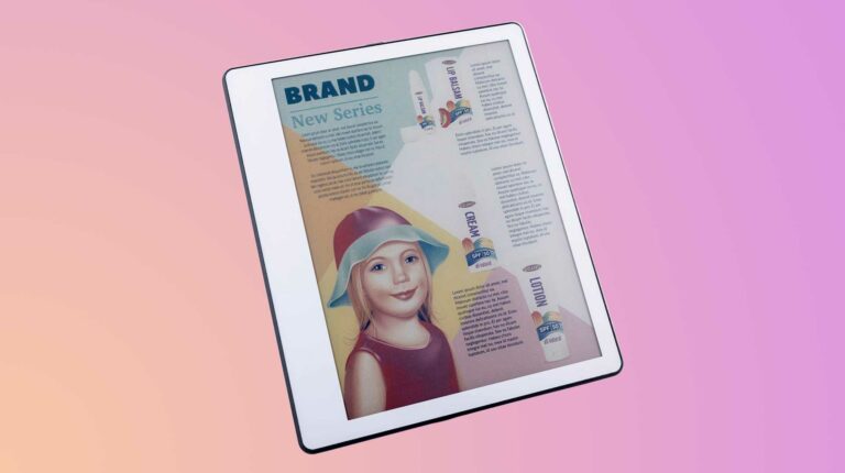E-Ink's new Gallery 3 supports stylus input and features a colour display
