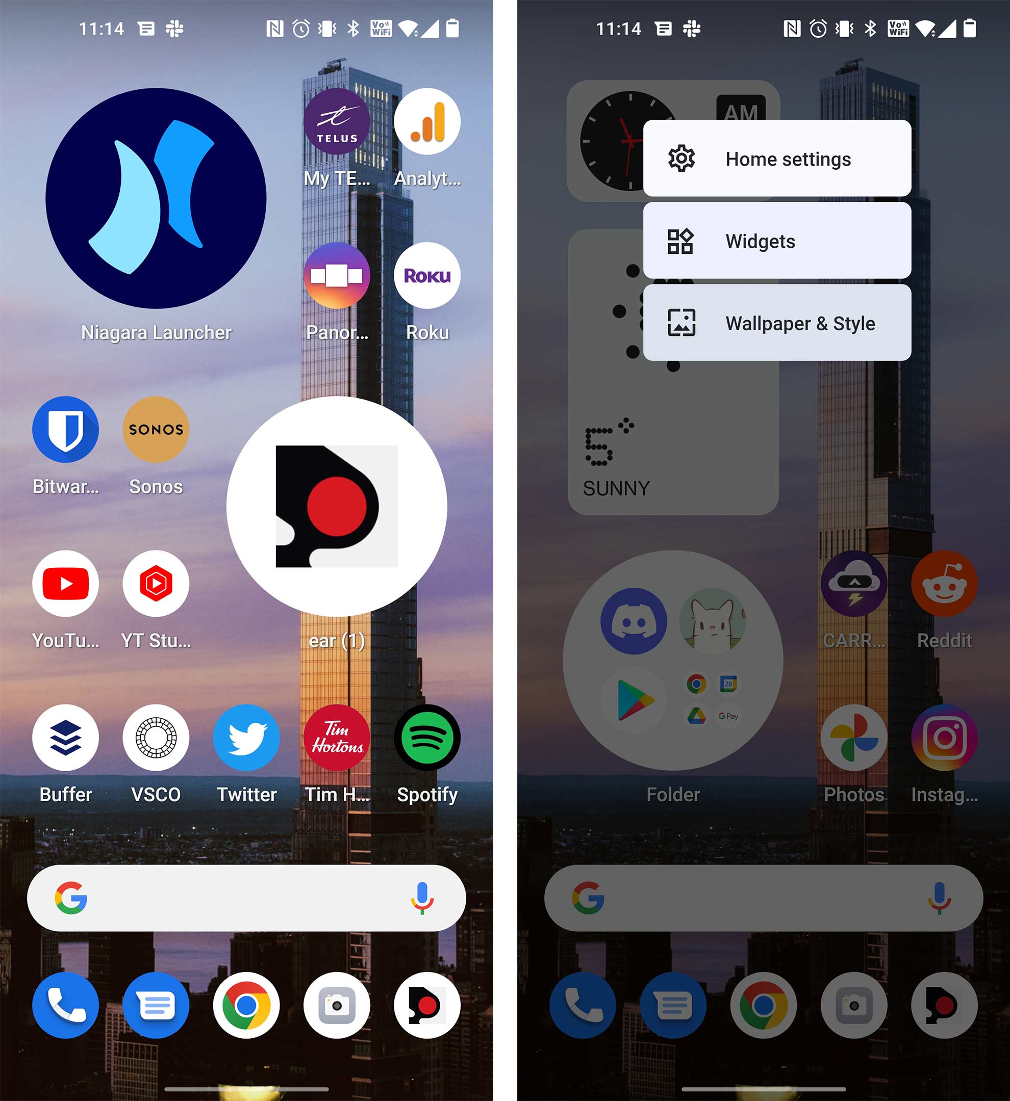 Nothing's Launcher is here, and it's pretty basic