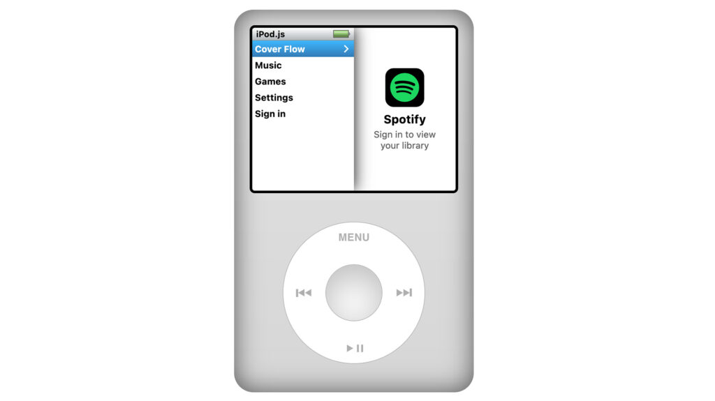 Relive the iPod's glory days with this web-based music player