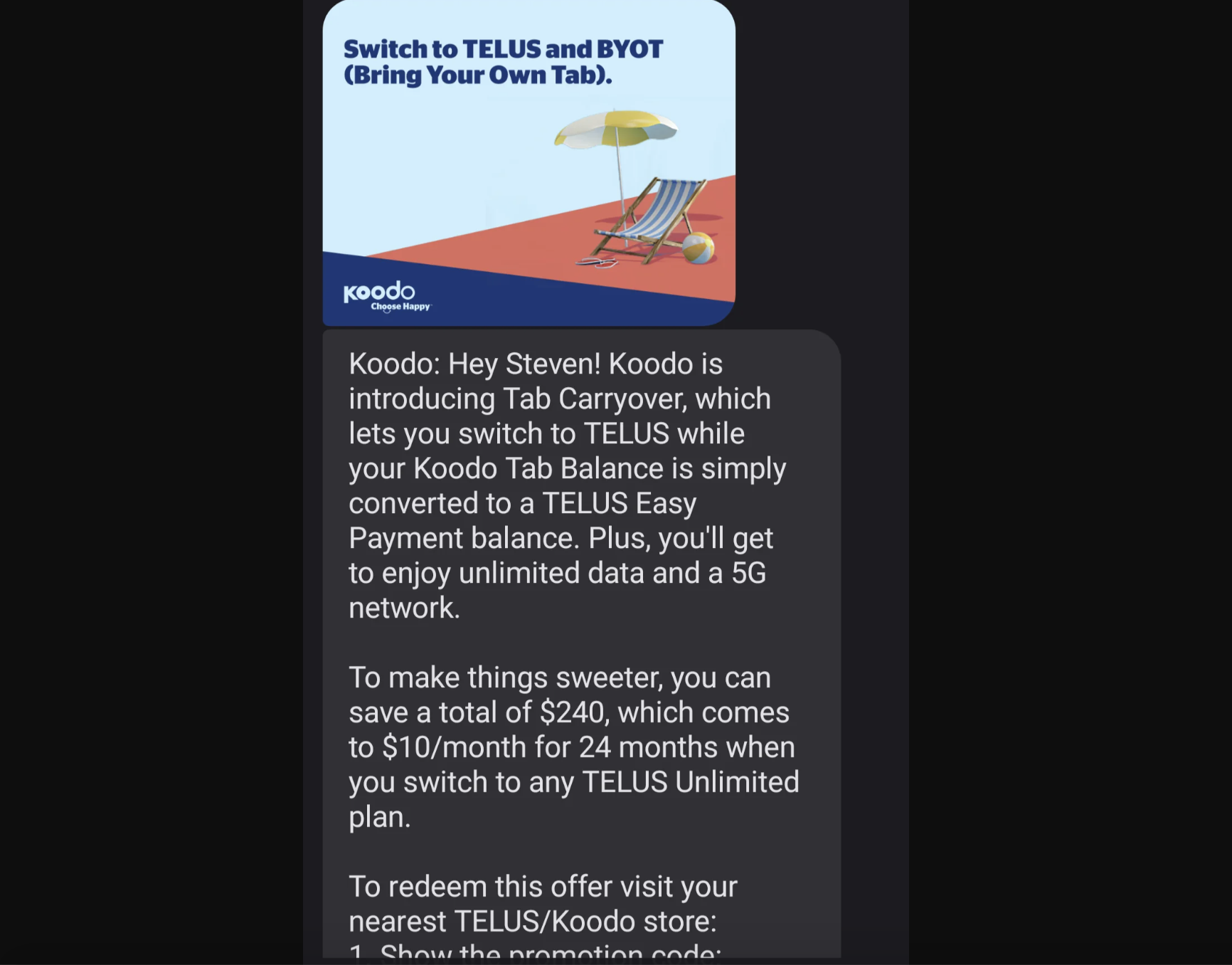Koodo introduces new program to move customers to a Telus plan