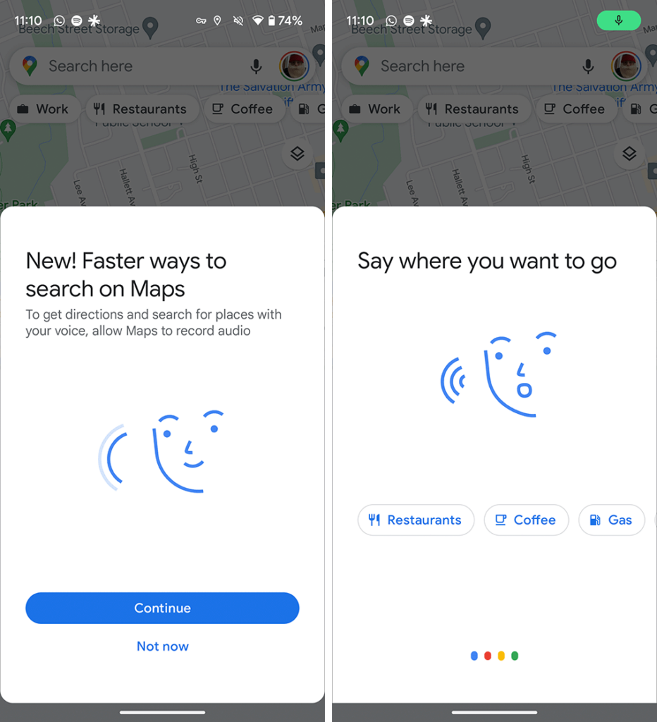 Google Maps gets Assistant-powered voice-to-text search