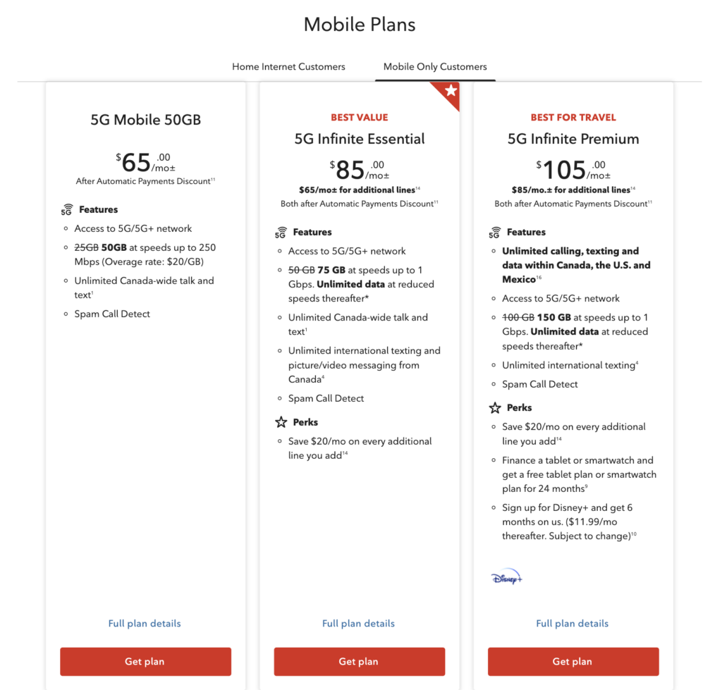 Rogers adds Mexico to its 5G Infinite Premium plan