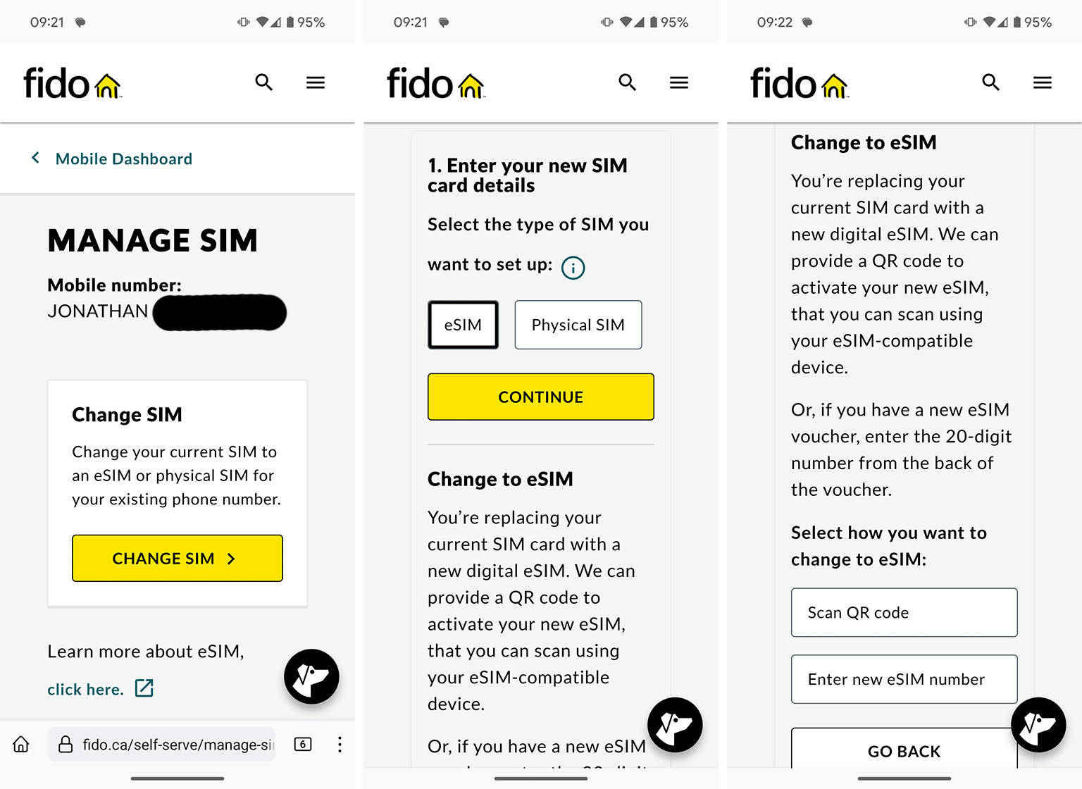 Rogers, Fido now let you switch to an eSIM online