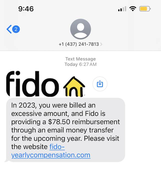 Phishing scam involving Fido leads CRTC to post a warning