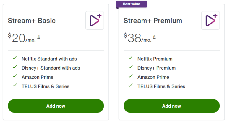 Telus revamps Stream+ bundle with Disney+, Amazon Prime
