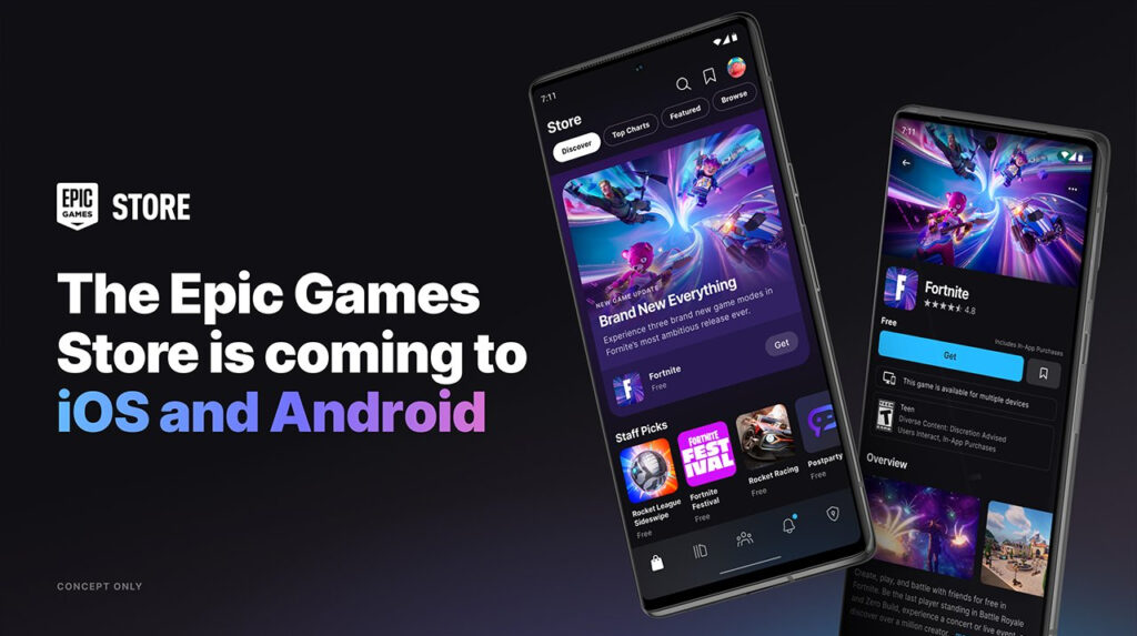 Epic to launch its own app store on iOS and Android this year