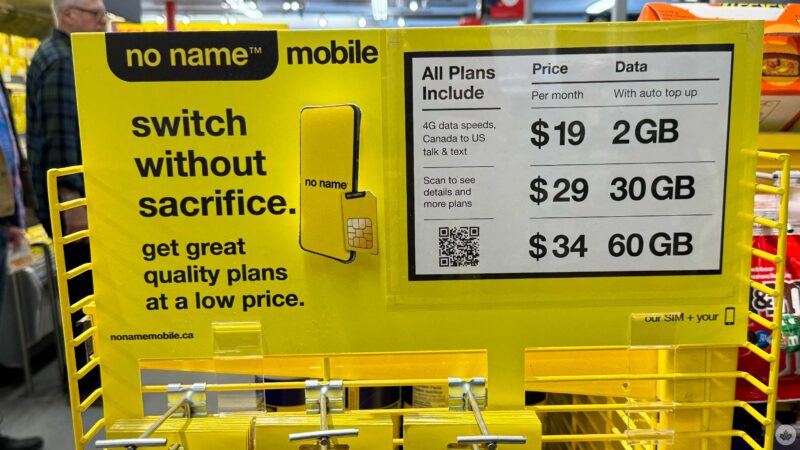 No Frills starts selling data plans as No Name Mobile