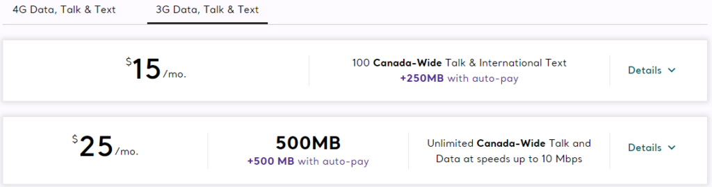 Chatr's new plans include $29/30GB, $34/50GB with Canada-U.S.