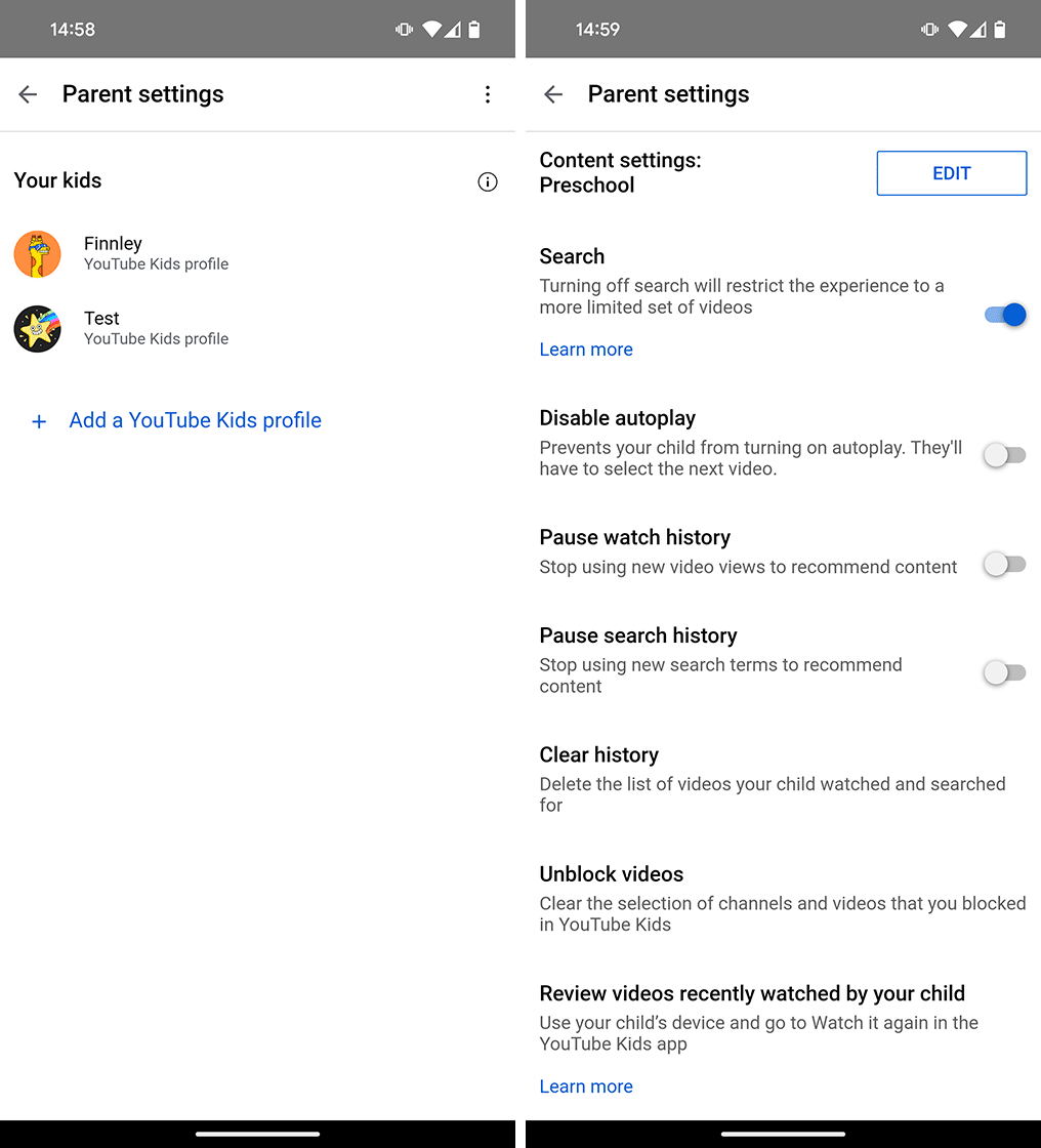 How to set up a kids profile on your YouTube account