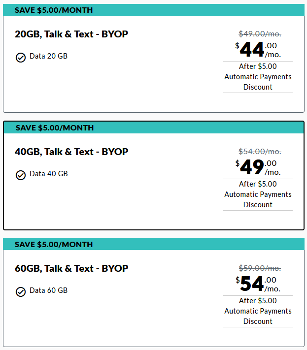 Fido plans just got $5 more expensive